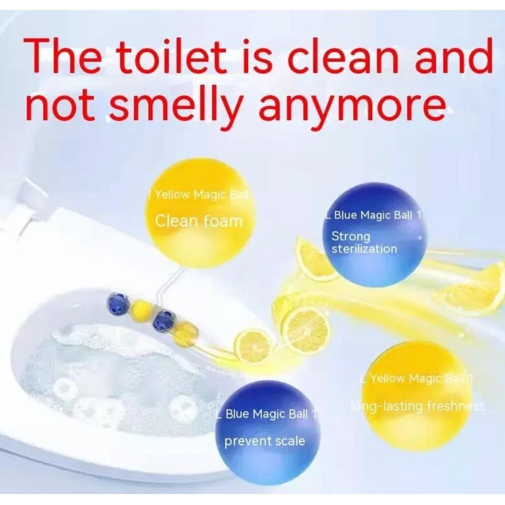 (FOREVER $2) Hanging Toilet Deodorant Ball Automatic Toilet Cleaner 4 ...
