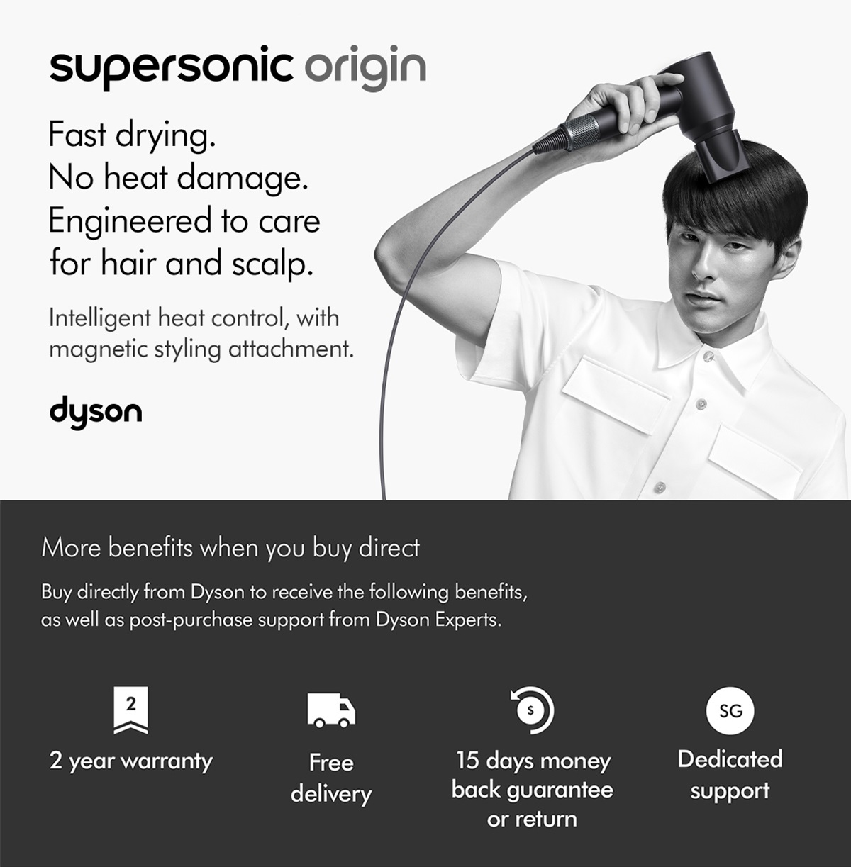[6.6 Specials] Dyson Supersonic Origin Hair Dryer HD08 Lite | Powerful ...