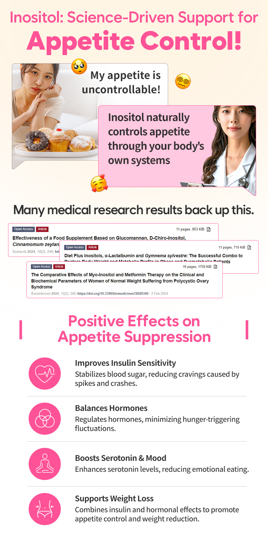 Dr. GET IT Balance Up Inositol Essential Supplement for Appetite ...