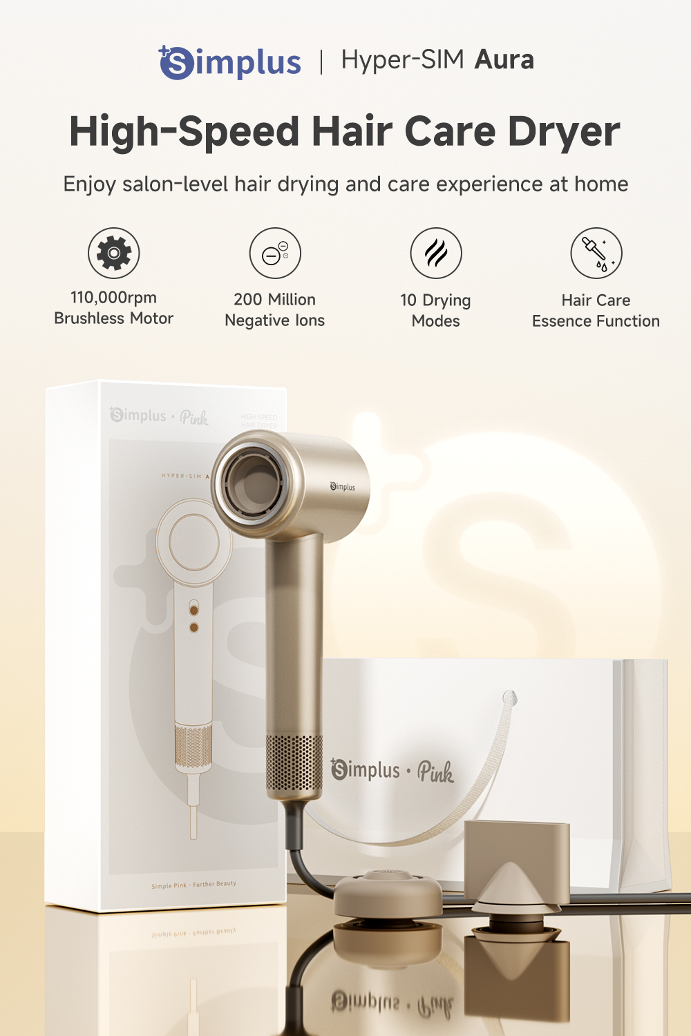 Simplus High Speed Hair Dryer CFJH011 | Shopee Singapore