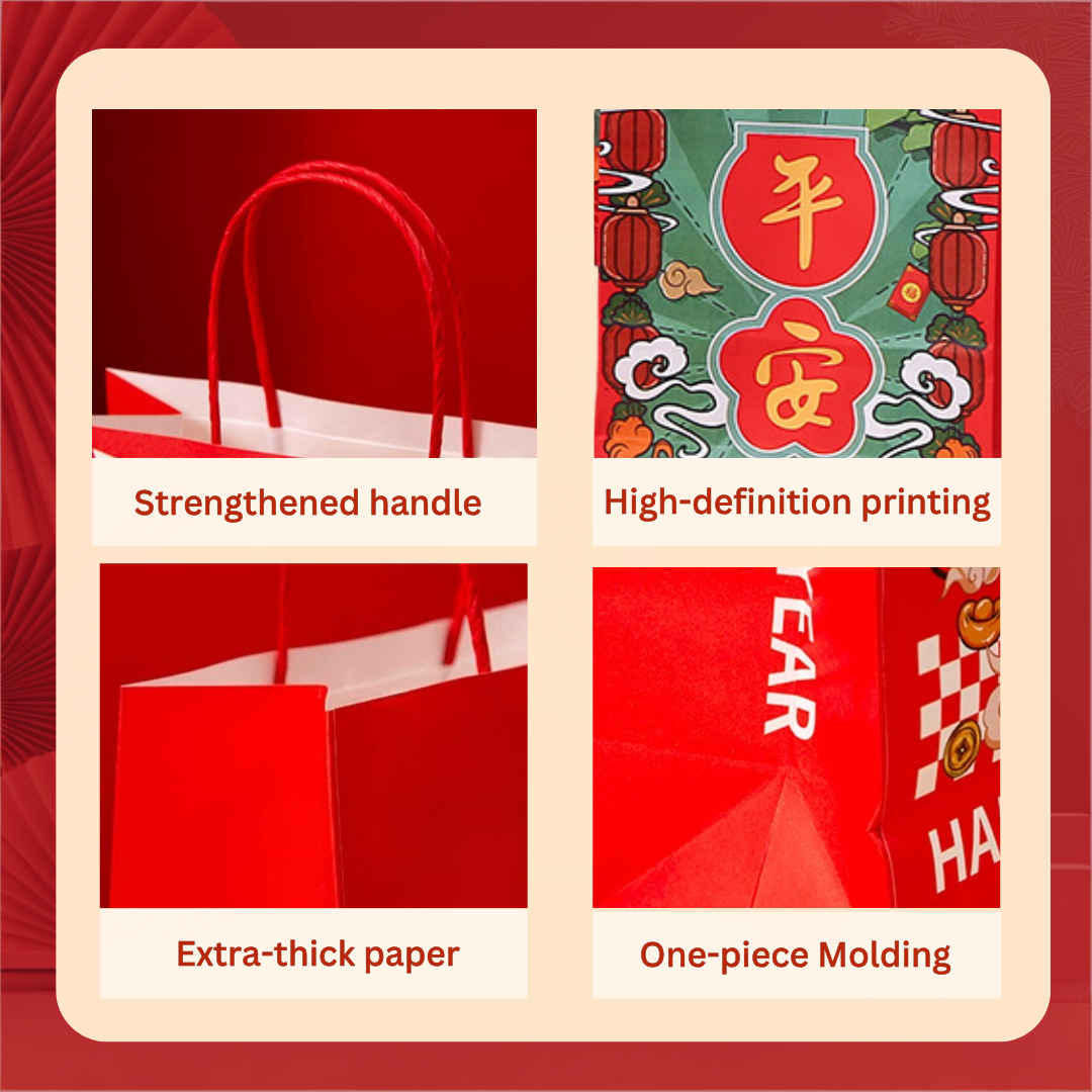 CNY 2026 Prosperity Paper Bag | Orange Goodie Bag | Chinese New Year ...