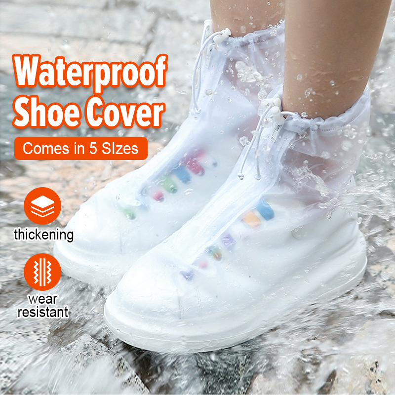 【SG】Reusable Waterproof Anti-slip Rain Shoe Boots Cover For Adult ...