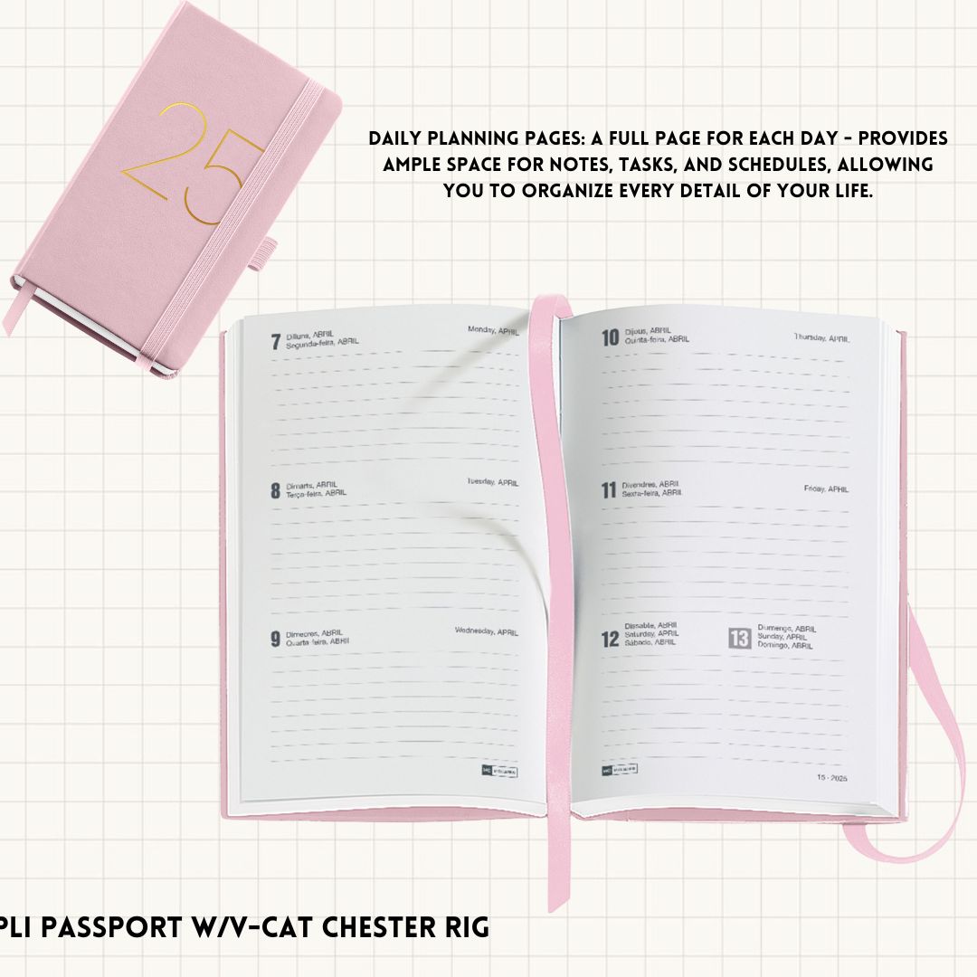 [SG] Apli 2025 Passport W/V-cat Chester Rig Diary [Evergreen Stationary ...