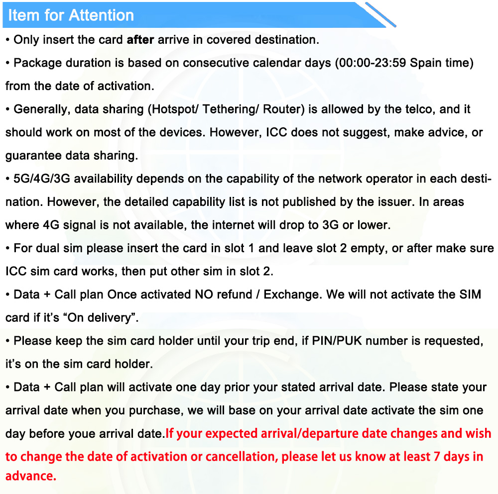 ICC SIM Card_Spain & Europe 10-28 Days 13GB/26GB/40GB Data + Call SIM ...