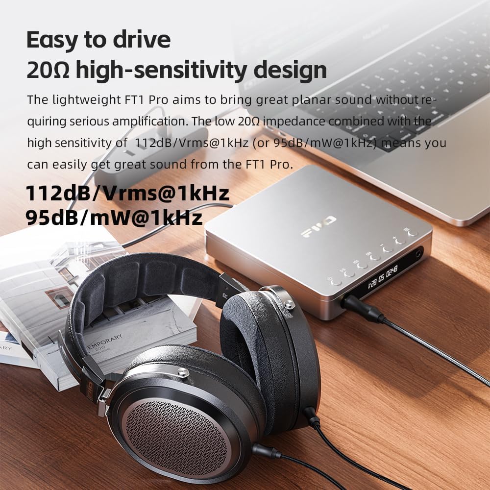 FiiO FT1 Pro Planar Magnetic Open-Back Over-Ear Headphone - Black | Shopee Singapore