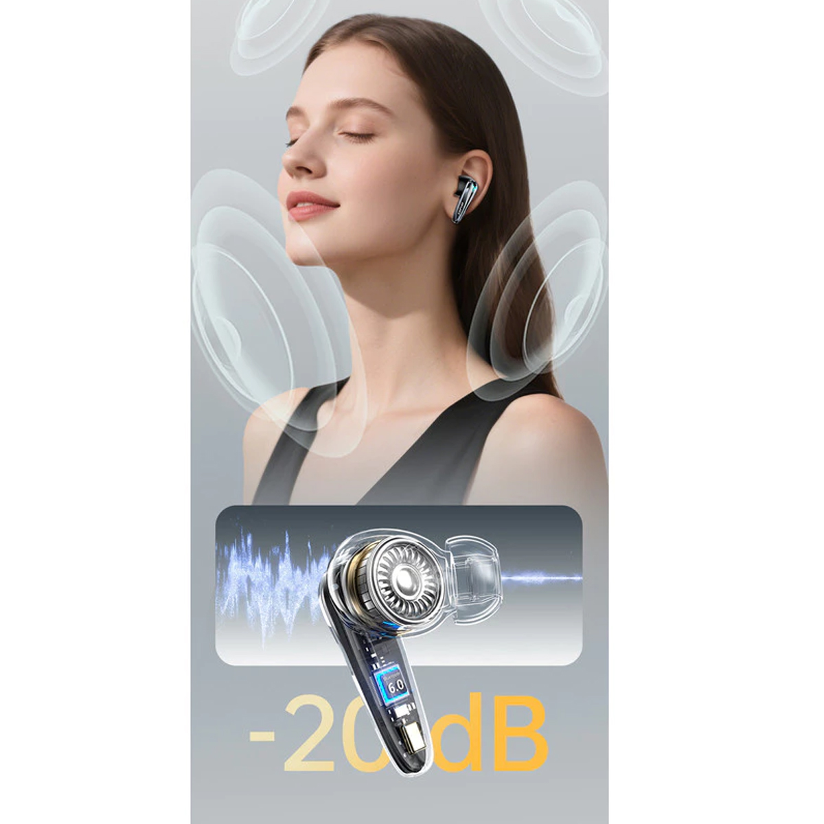 Awei TA17 ANC True Wireless Earbuds with Active Noise Cancelling ...