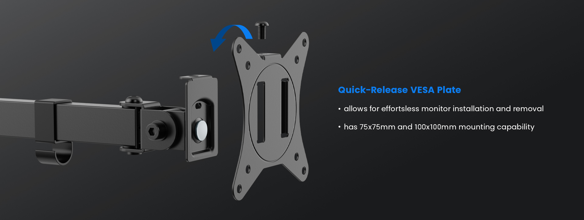 ULTi EVO Dual Monitor Arm Stand with Free Standing Base & Stealth ...