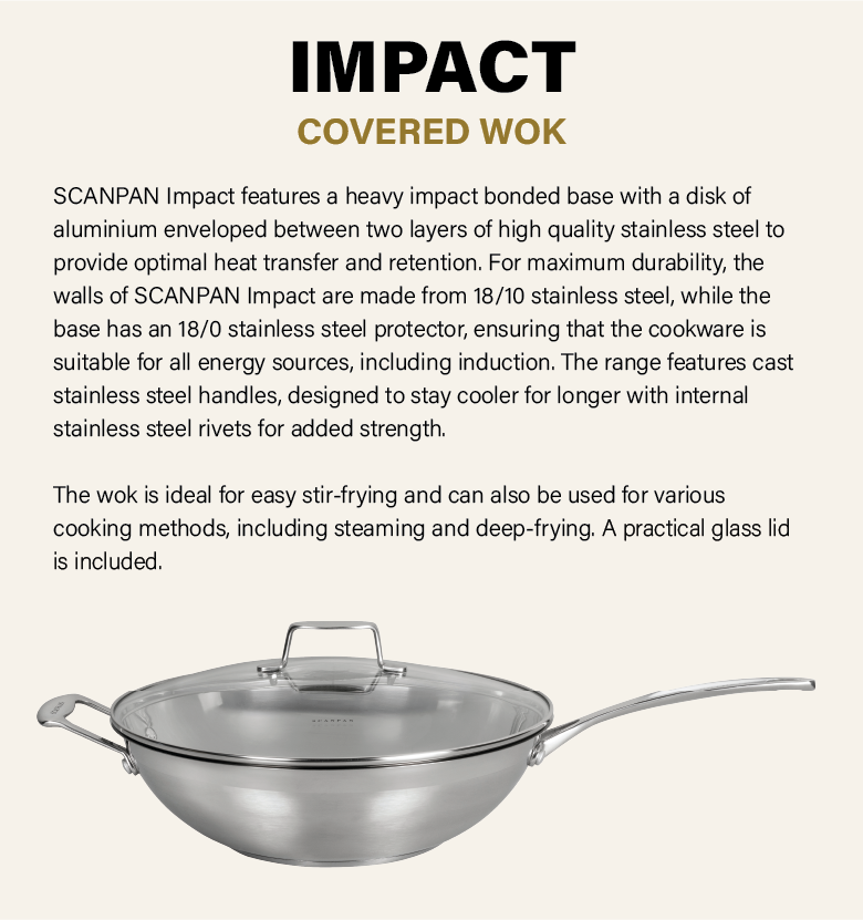 SCANPAN Impact 36cm Covered Wok | Shopee Singapore