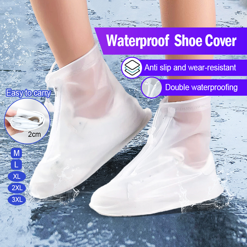 【NDD】Reusable Waterproof Anti-slip Rain Shoe Boots Cover For Adult ...