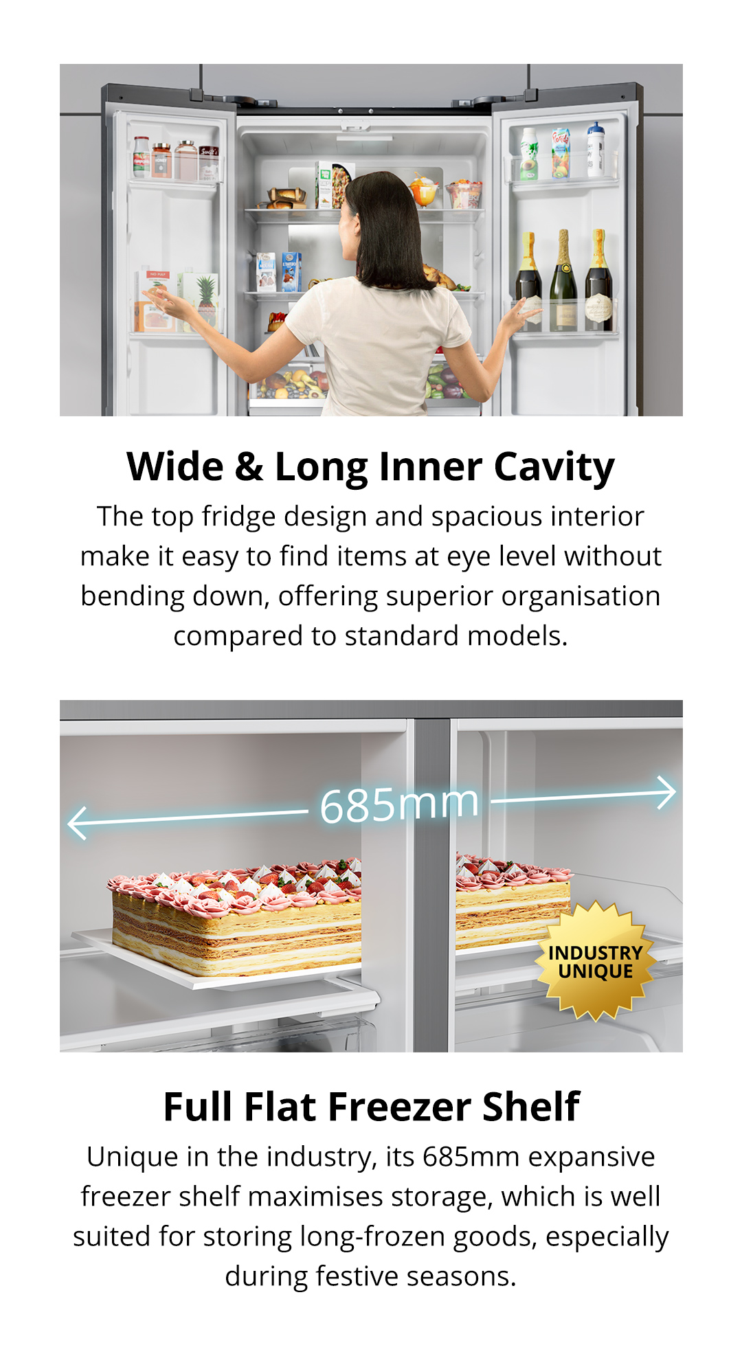PRISM+ PureFresh FDR 440 | 440L Four Door Refrigerator|True Total No ...