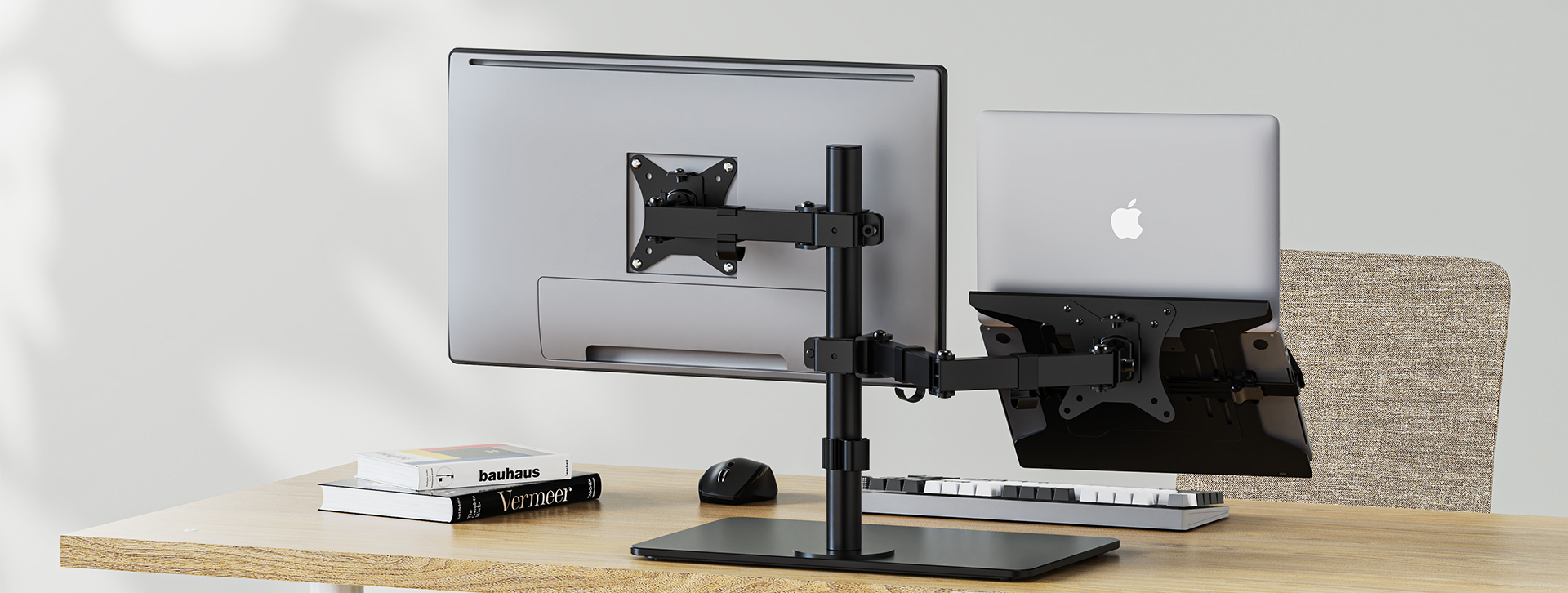 ULTi EVO Dual Monitor Arm Stand with Free Standing Base & Stealth ...
