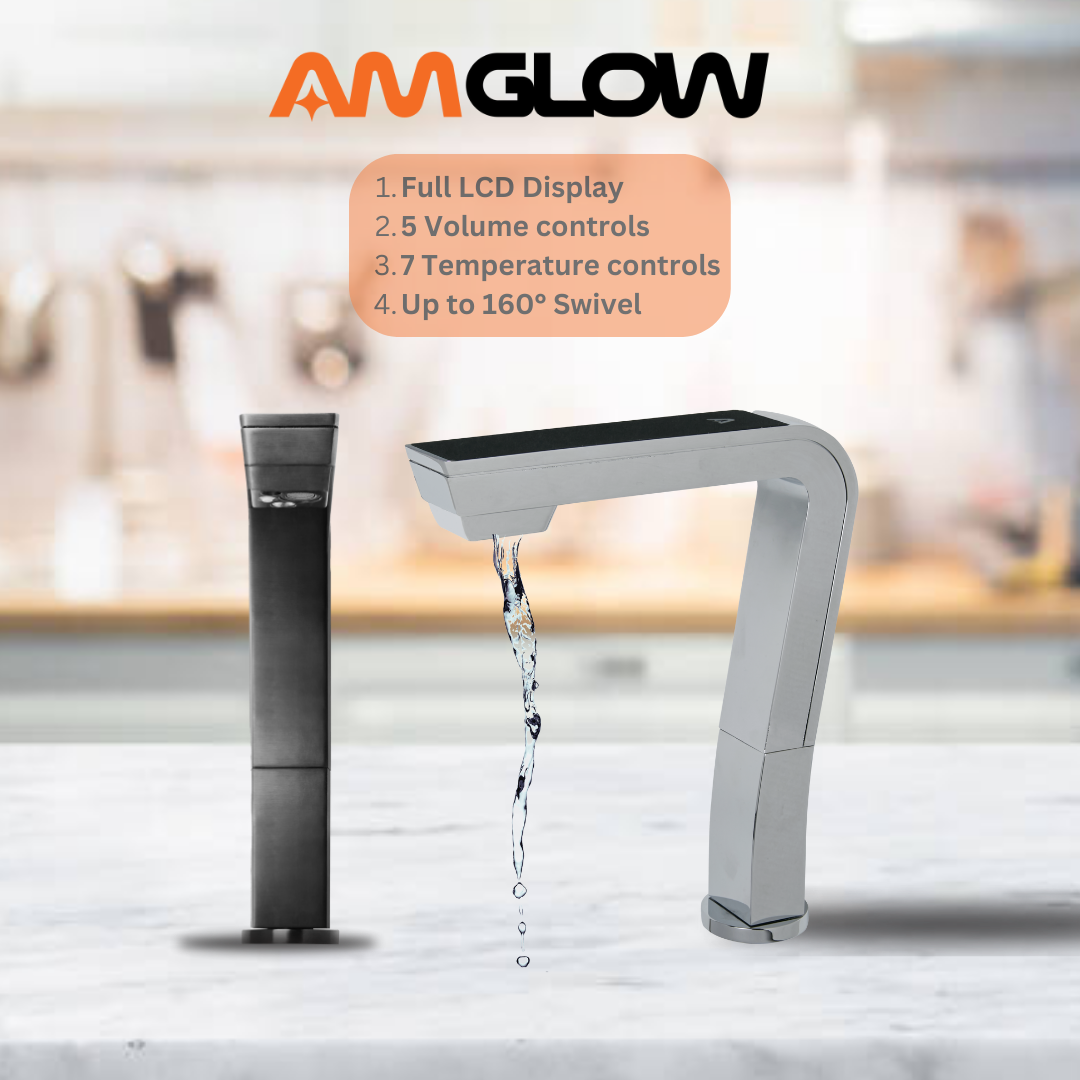 AmGlow Contour 7Flo (Digital Eco Faucet-Energy Saver / Instant Heating ...