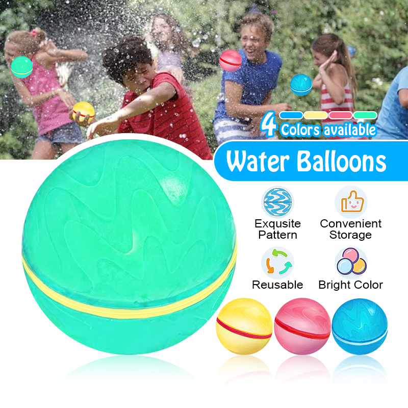 Water Balloons Reusable Magnet Self Sealing Easy Quick Fill, Splash ...