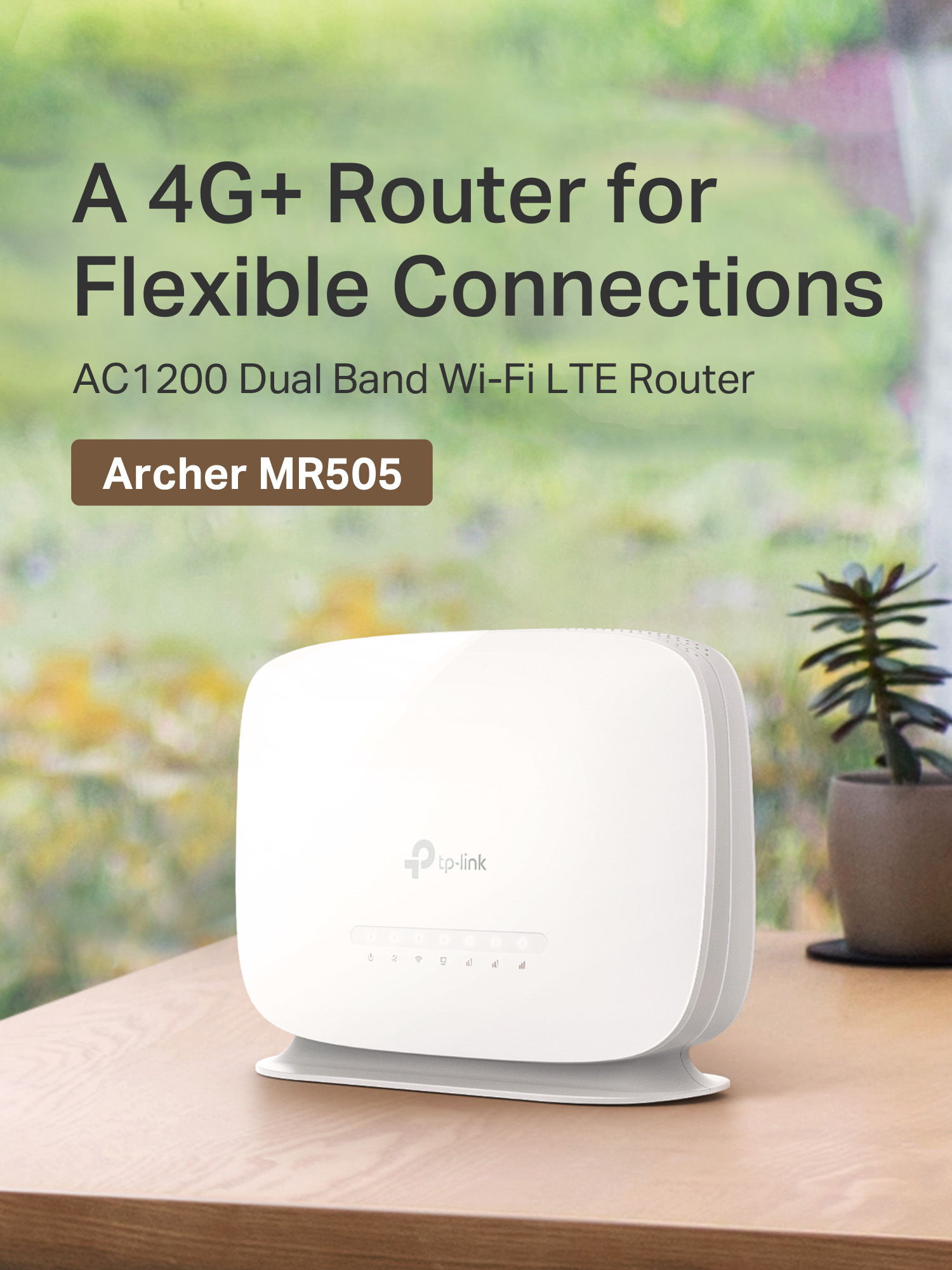 TP-Link 4G+ Cat6 AC1200 Wireless Dual Band Gigabit Archer MR505 Router ...