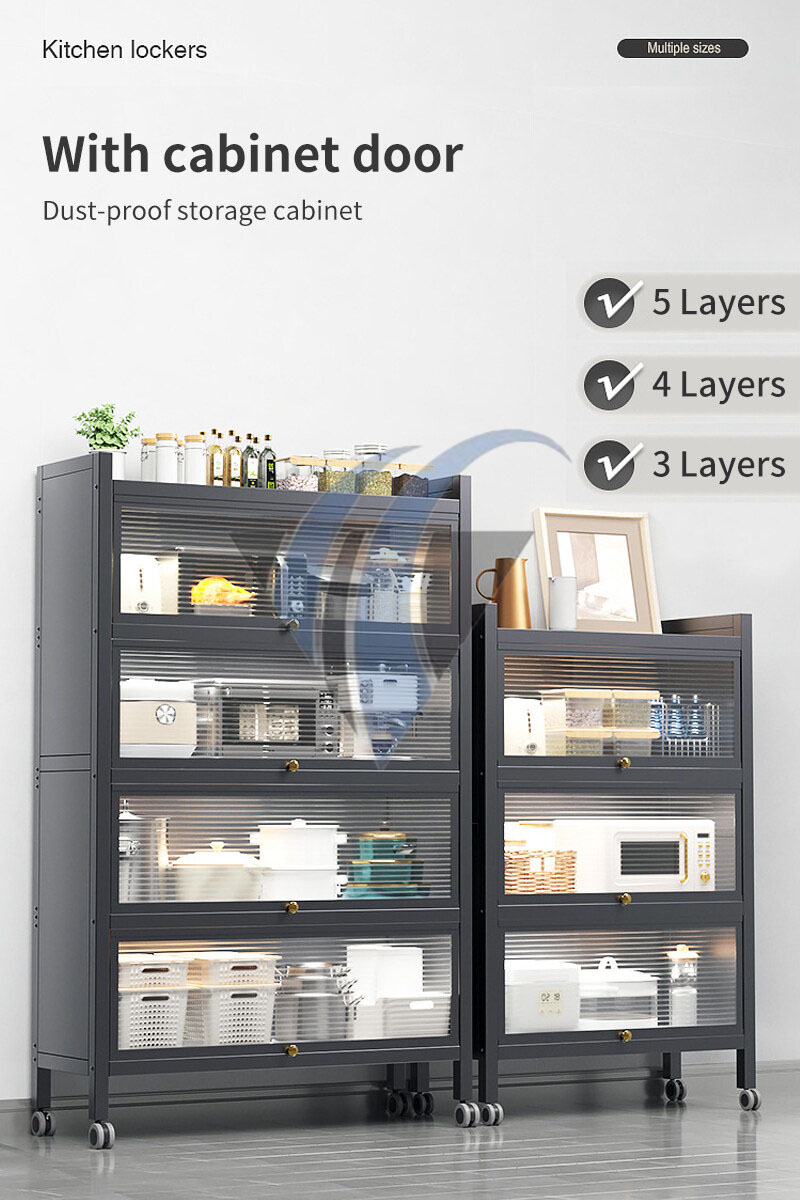 【TOP ONE】Multi-functional dustproof cabinet/kitchen rack/stacking rack ...