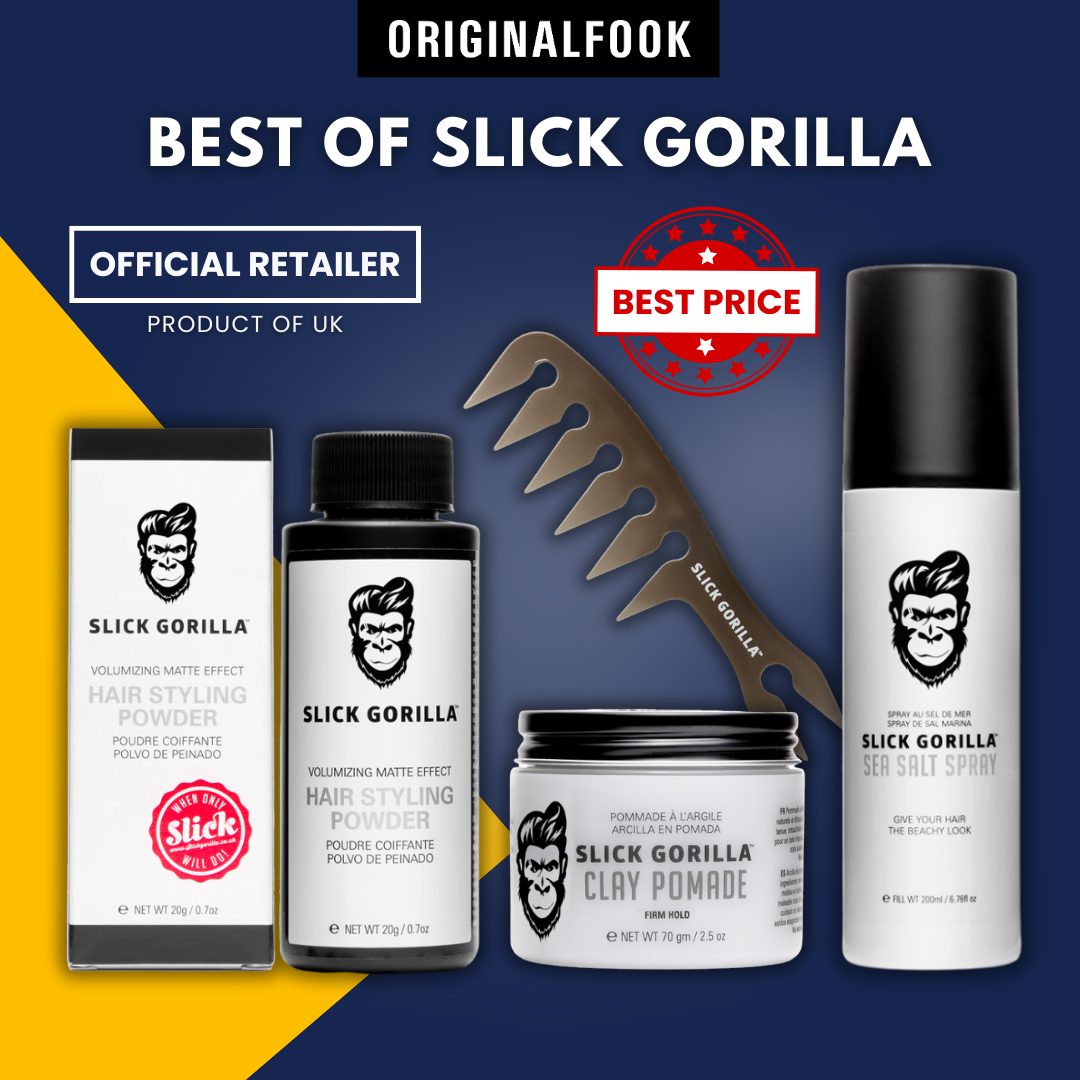 Slick Gorilla Hair Styling Powder | Clay Pomade | Sea Salt Spray ...