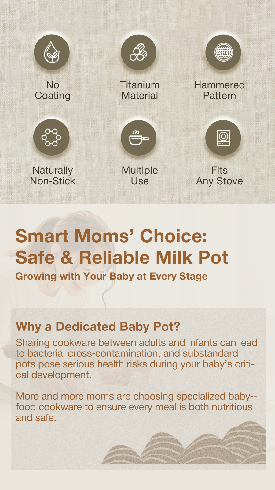 Kanda Japan Titanium Yukihira Pot Non Stick Saucepan With Lid 18CM Milk Pot Non-Coating 雪平锅 ...