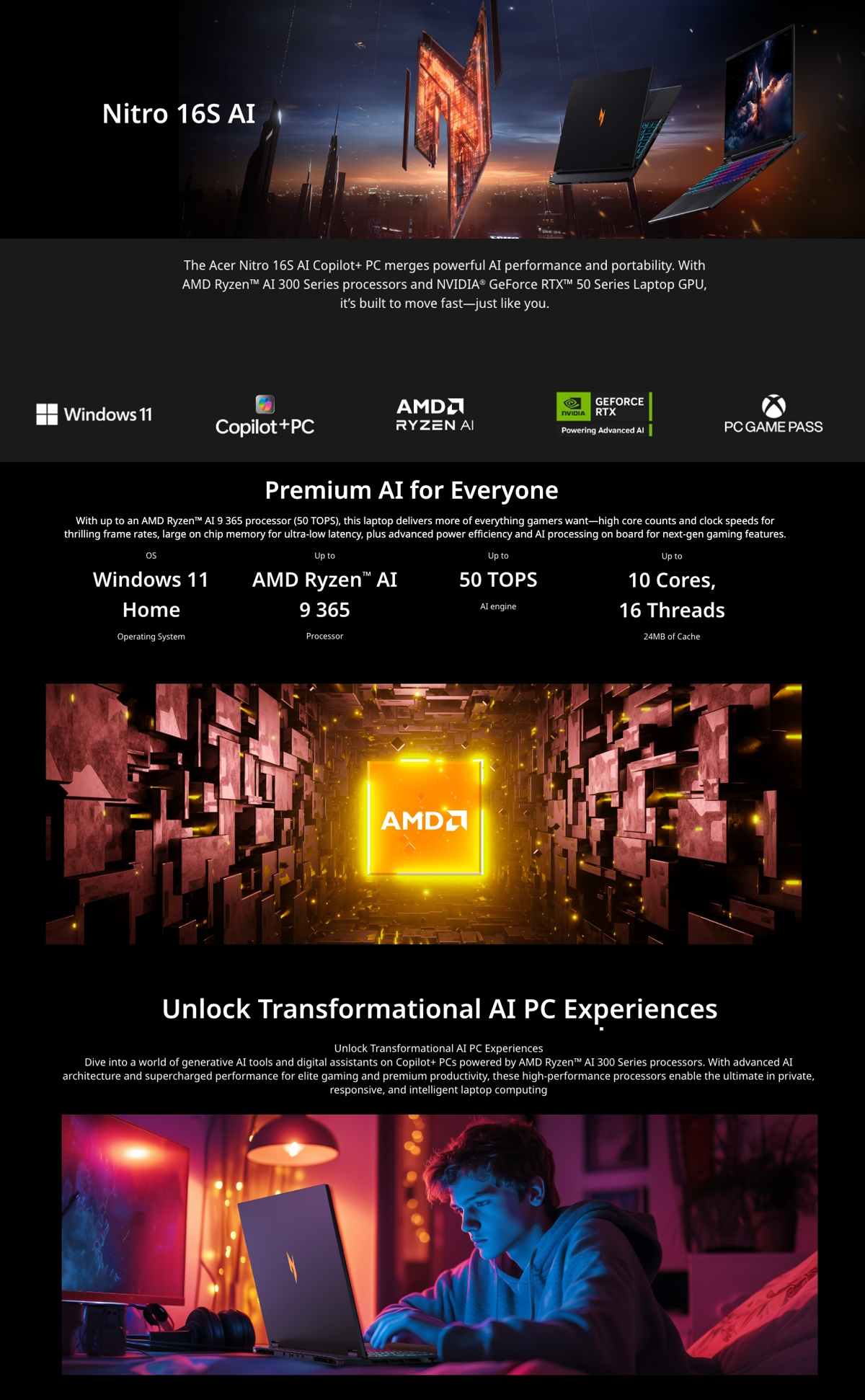 [$200 OFF + Free Gaming Chair] [New RTX5070 & Ryzen AI 9 365 Copilot+PC ...