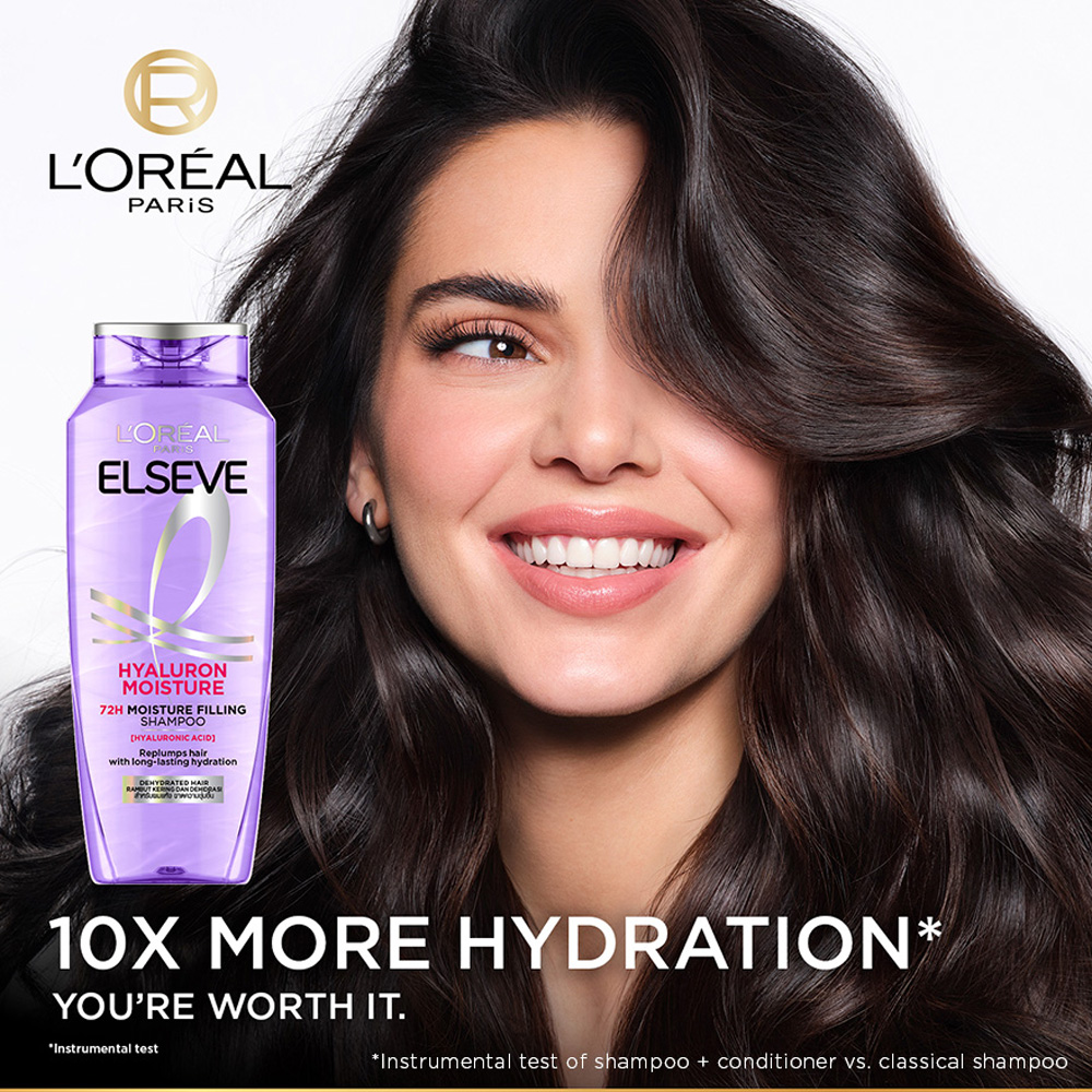 L'OREAL PARIS ELSEVE Hyaluron Moisture Shampoo Trial Kit 4 x 25ml ...