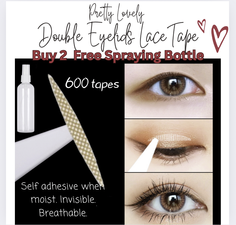 [SG Ready Stock] Invisible Double Eyelids Lace Stickers Tapes (600 ...
