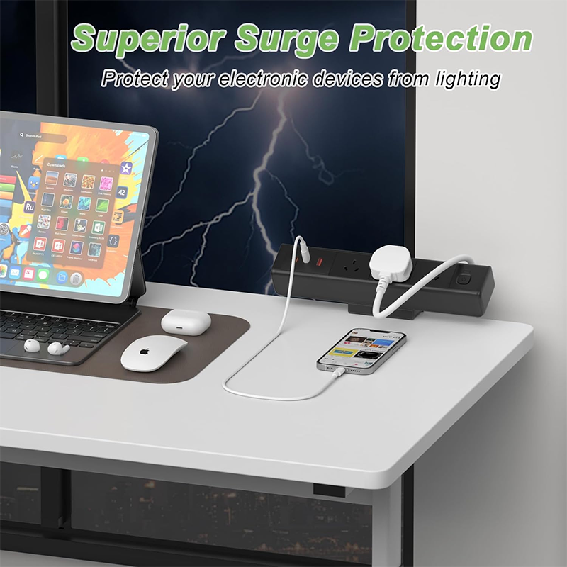 [SG] Office Power Strip: 3 Universal Sockets w/ 65W USB-C Fast Charging ...