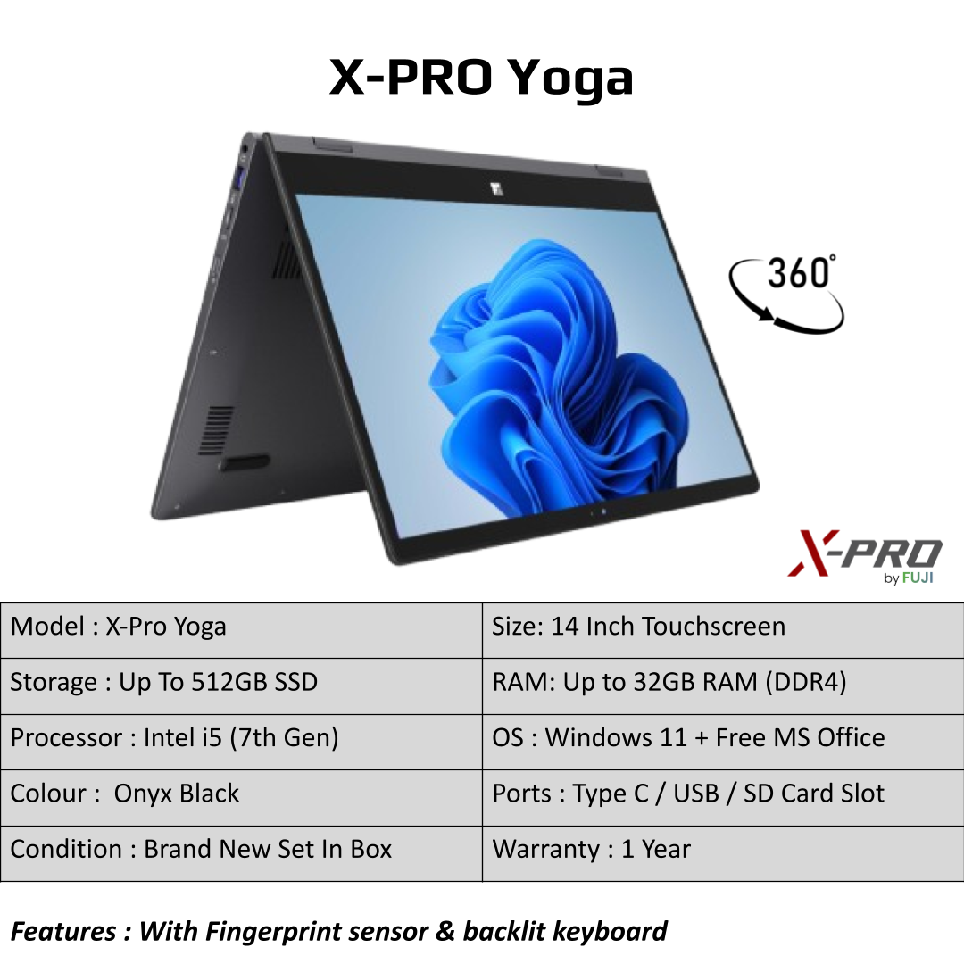 Brand New XPro Yoga 360 Touchscreen Laptop | Intel i5 | 32GB RAM ...