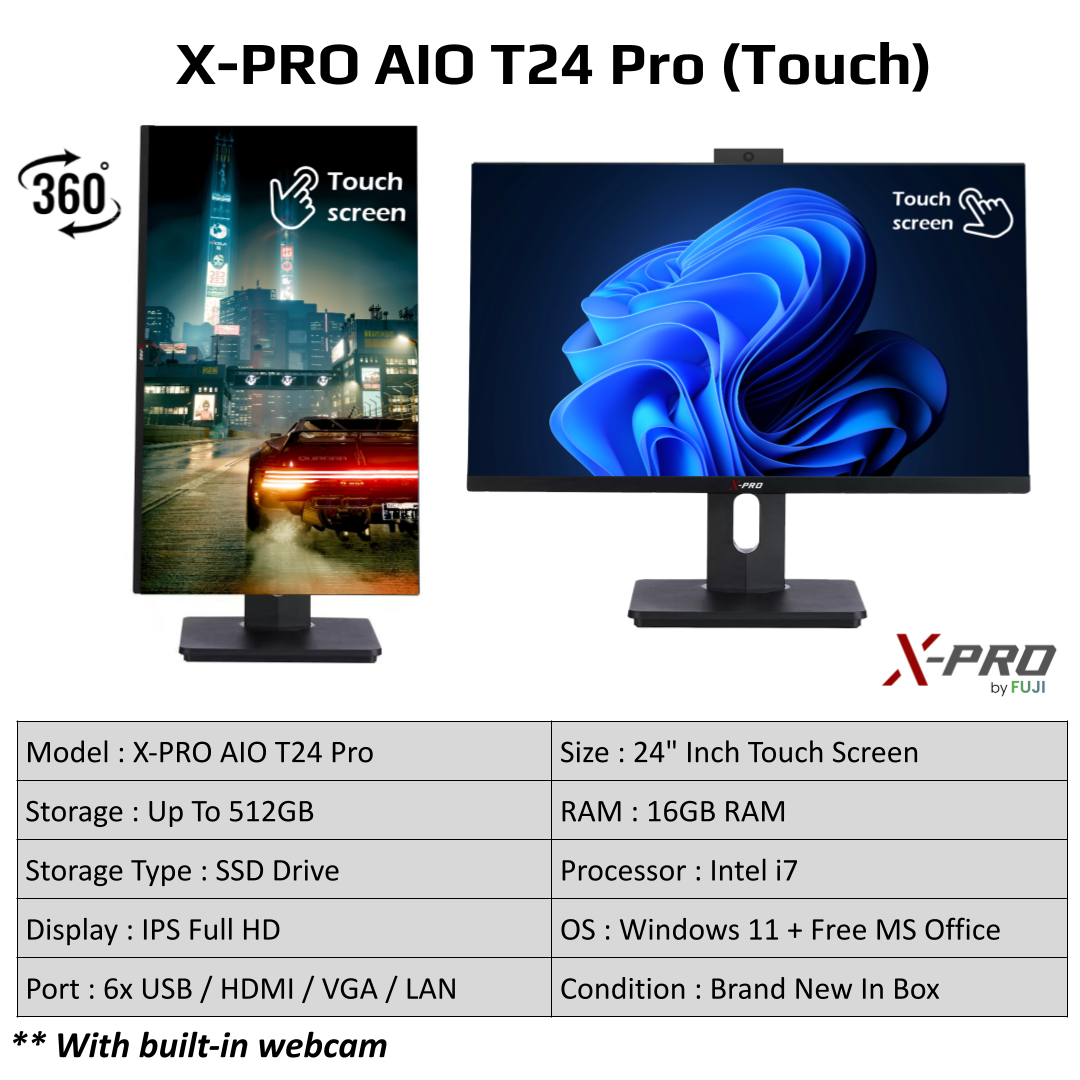 Brand New XPro All In One PC (T24 Pro) | Intel i7 PC | 24 Inch ...
