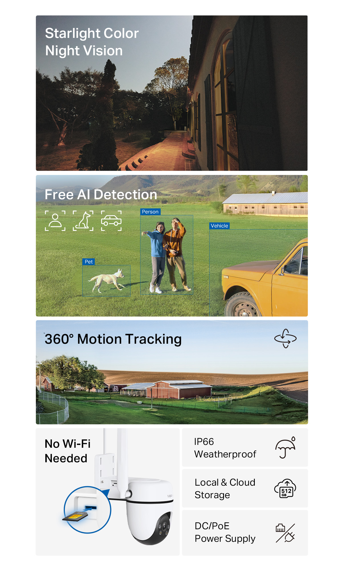 TP-Link Tapo Smart Security Wi-Fi Camera Series C530WS / C520WS / C510W / C501GW / C500 | Shopee ...