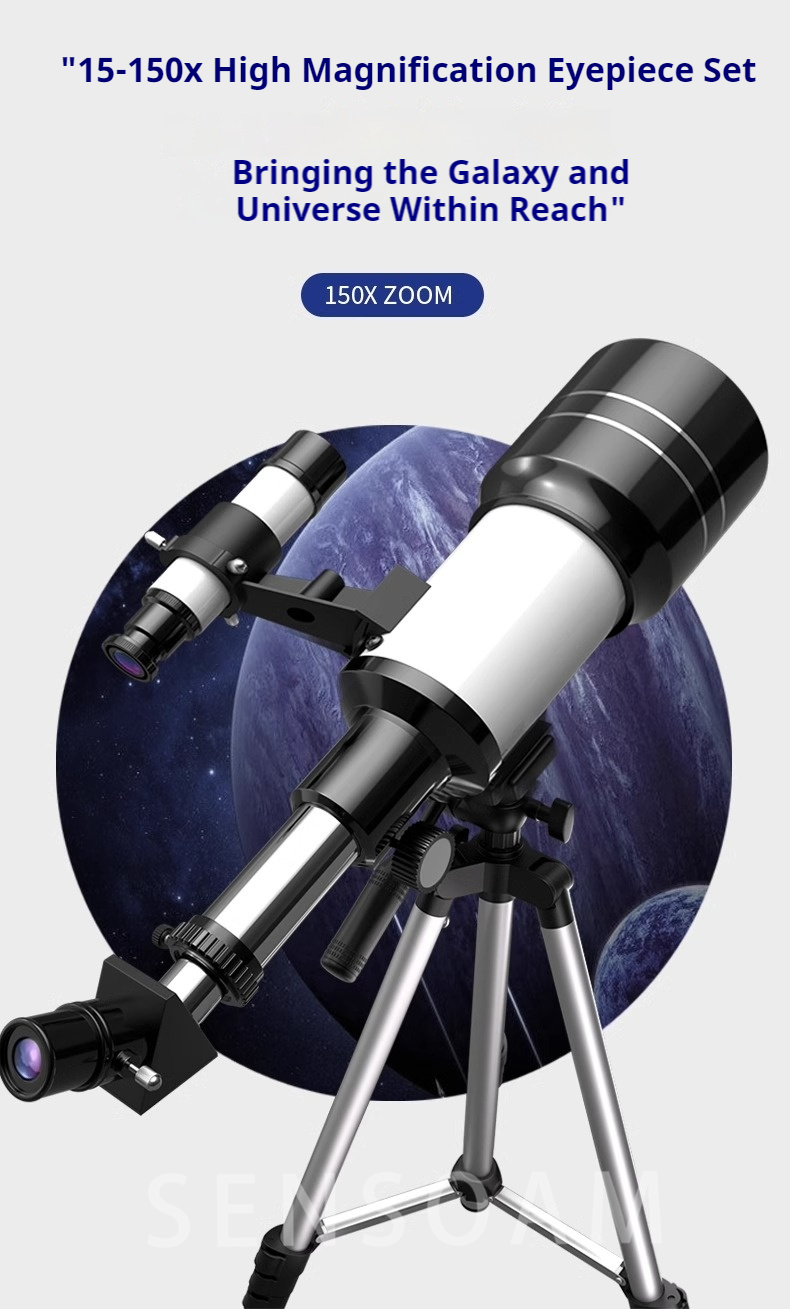 300mm 70mm Professional Astronomical Telescope Monocular Outdoor Travel ...