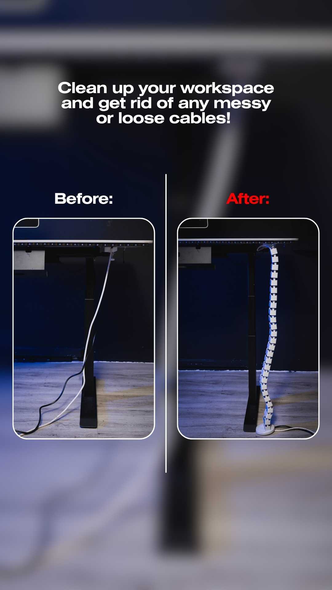 APOL Snake Cable Management Snake Cable - Wire Organizer for Effective ...
