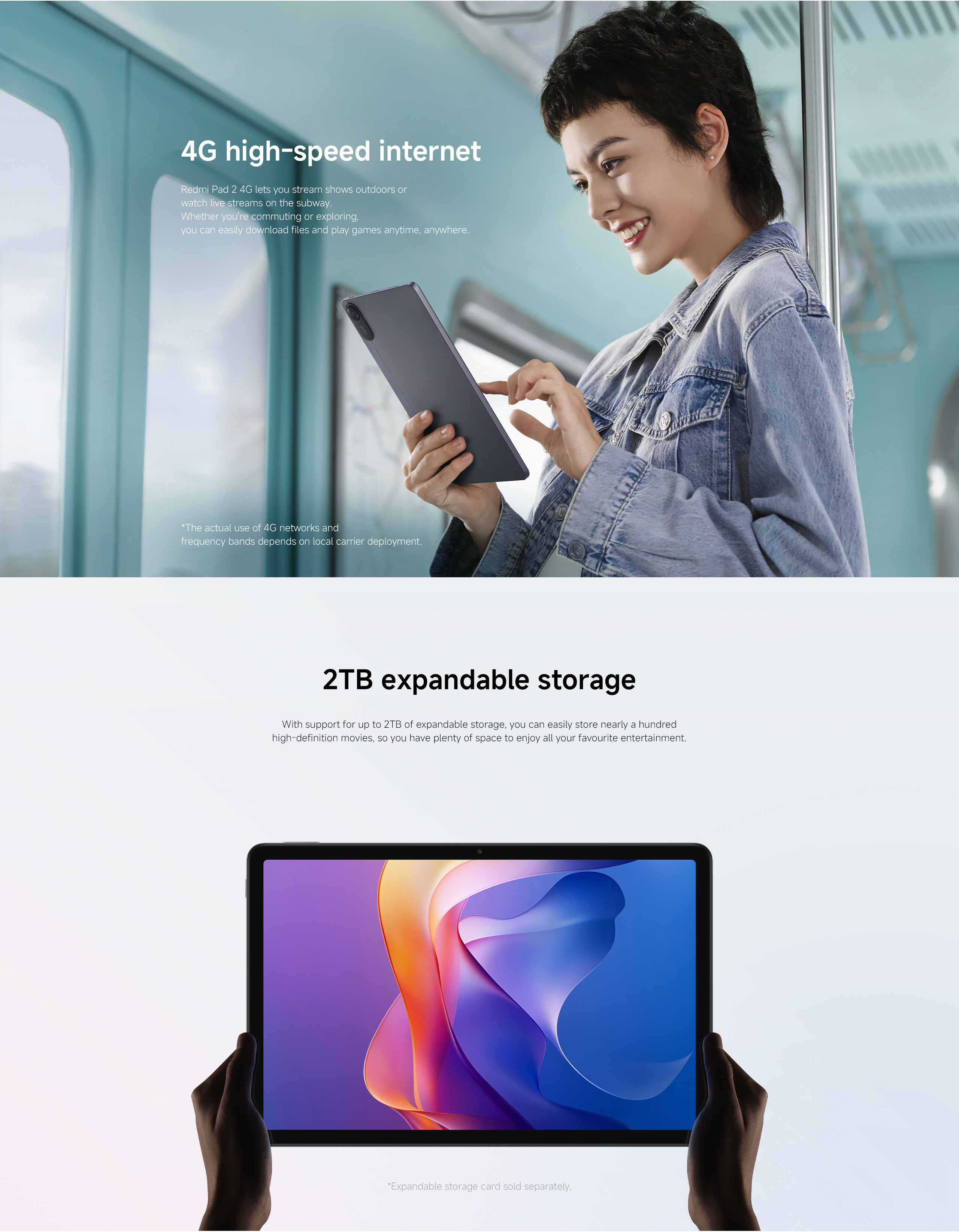 Xiaomi REDMI Pad 2 4G | Open sale from 5 Jun., 8GB+256GB, 9000mAh (typ ...
