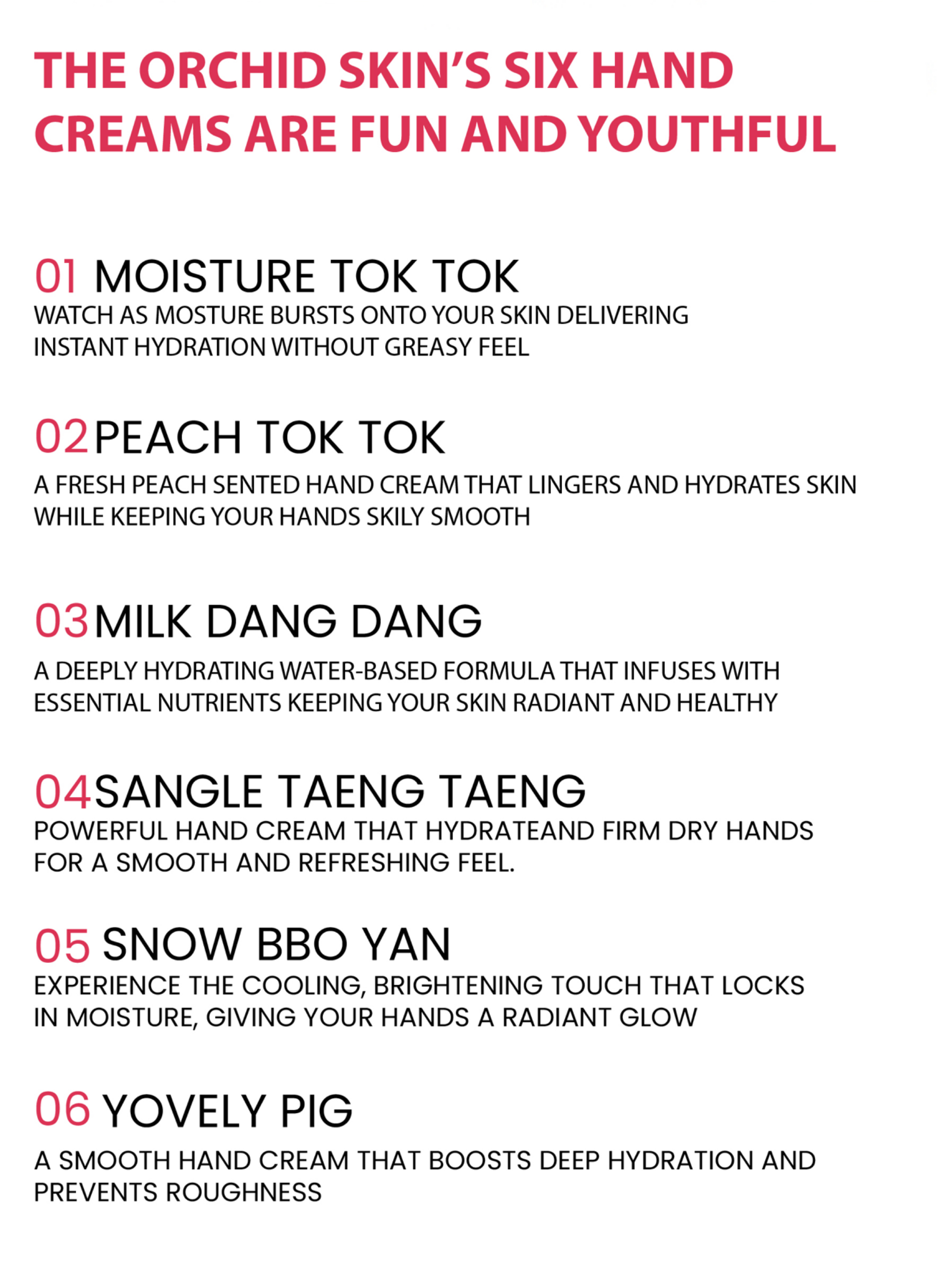 The ORCHID Skin Peach Tok Hand Cream 60ml (Twin Pack) - Buy 1 Free 1 ...