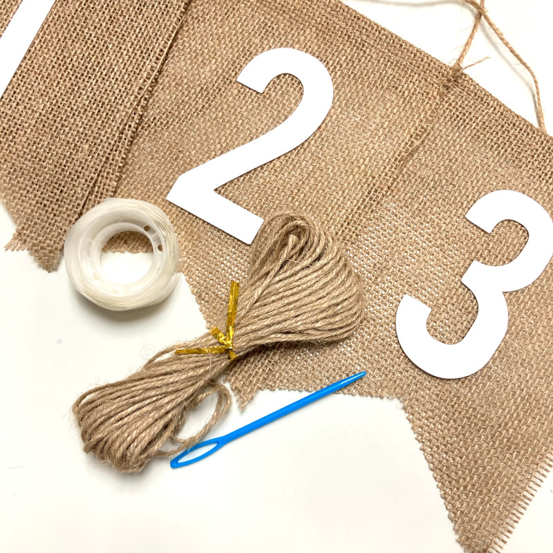 Customised Linen Banner DIY Multicolour Linen Banner Customised Banner ...