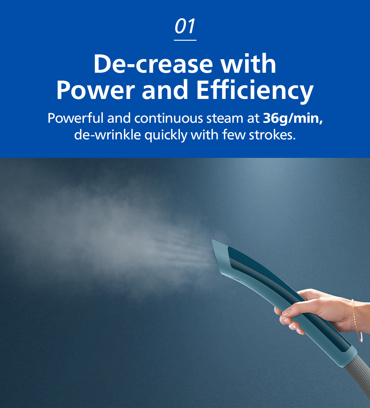 (NEW) PHILIPS Stand Garment Steamer 1000 Series - STE1040/20, 1800W, 3 ...
