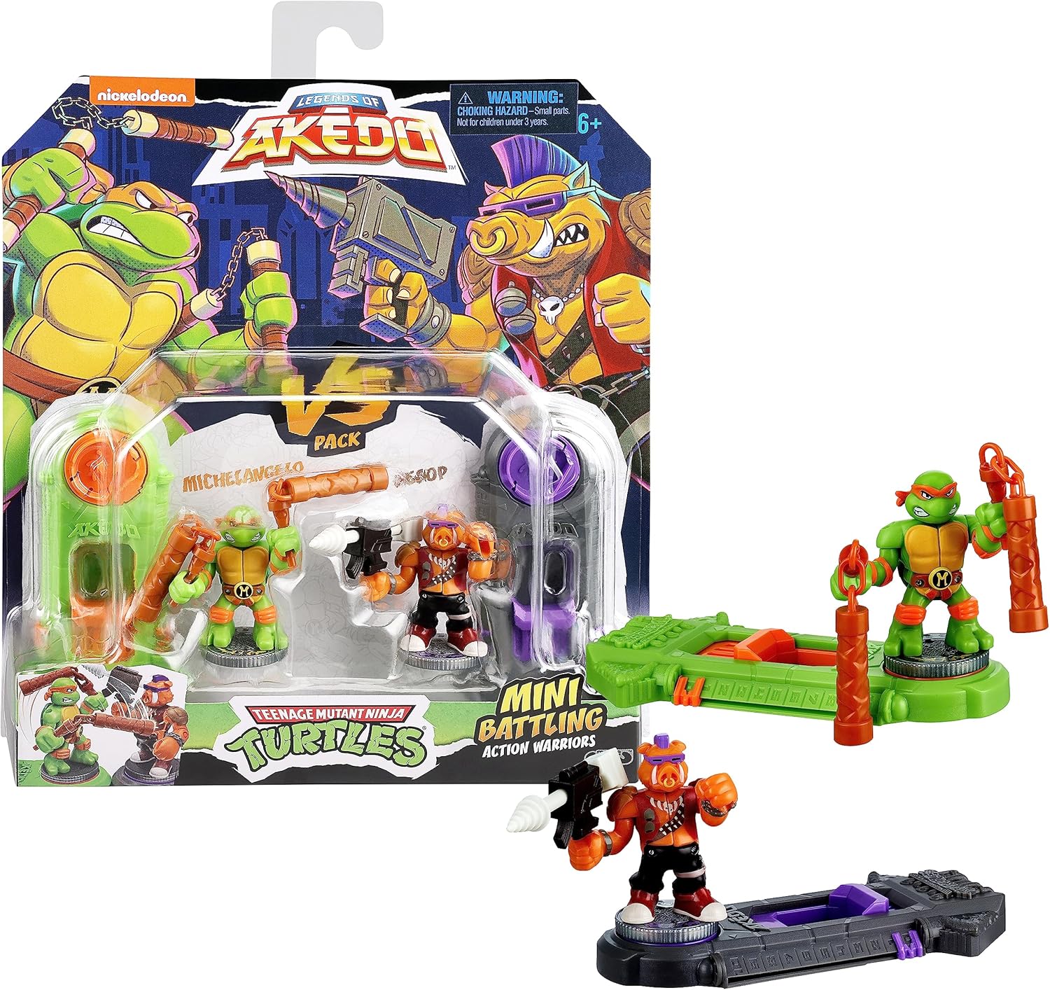 🌟AUTHENTIC🌟 Akedo Legends of Teenage Mutant Ninja Turtles Mini Battling ...