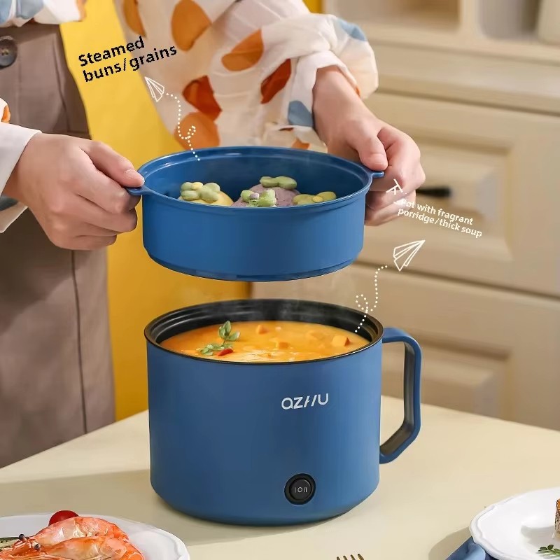 [SG In Stock]1.8L Mini Electric Cooker Folding Handle Multi Portable ...