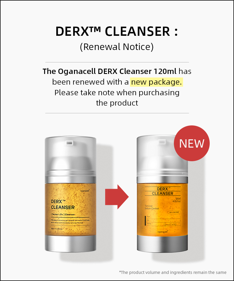 OGANACELL DERX Cleanser Deep Cleans Pore Gel Face Wash Calm Active ...