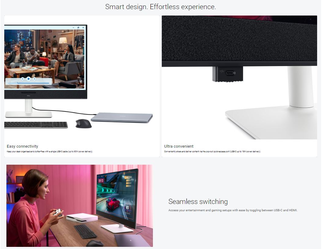 New Dell S3225QC 32"inch 4K QD OLED Monitor | Shopee Singapore