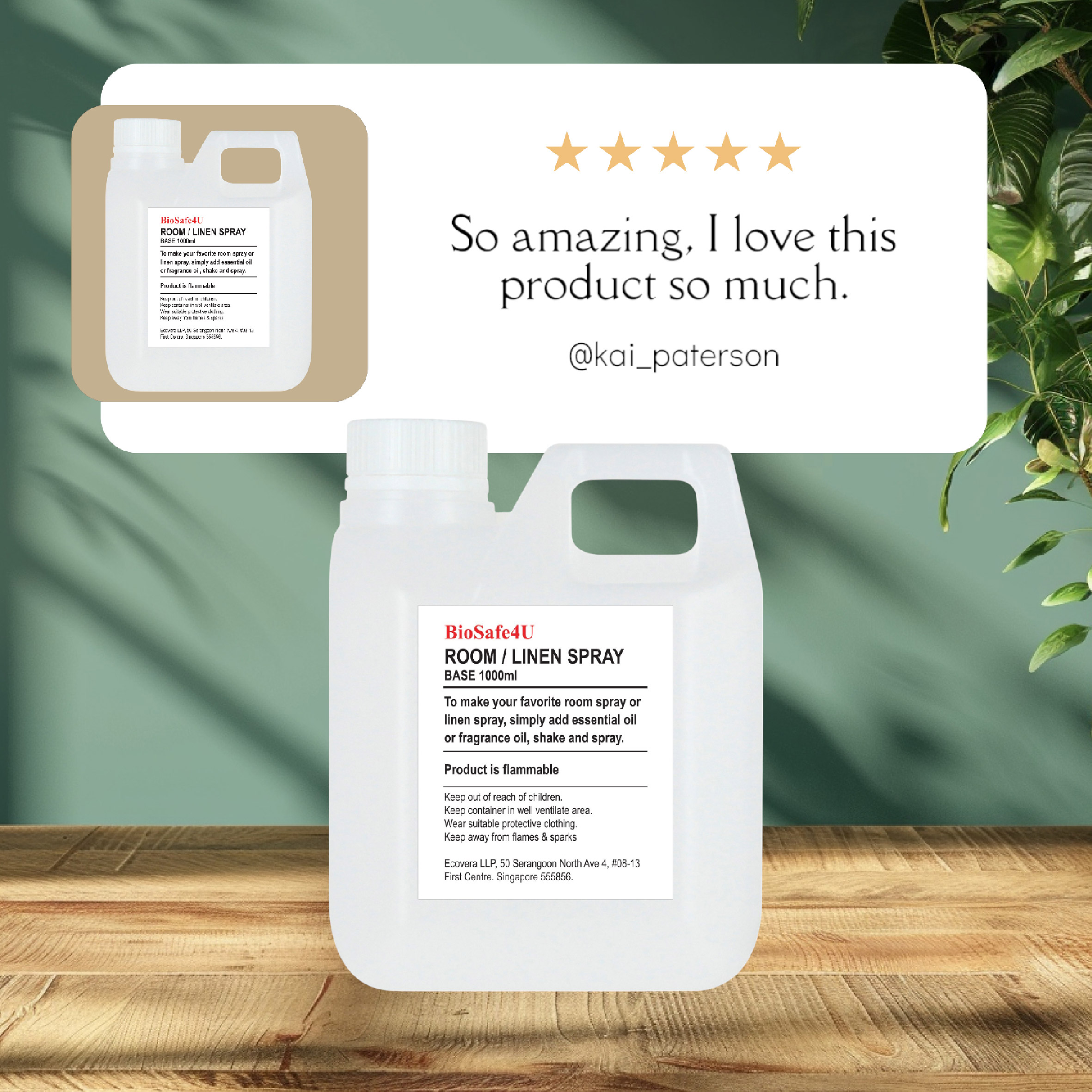 BioSafe4U Room Spray, Linen Spray Base 1L | Shopee Singapore