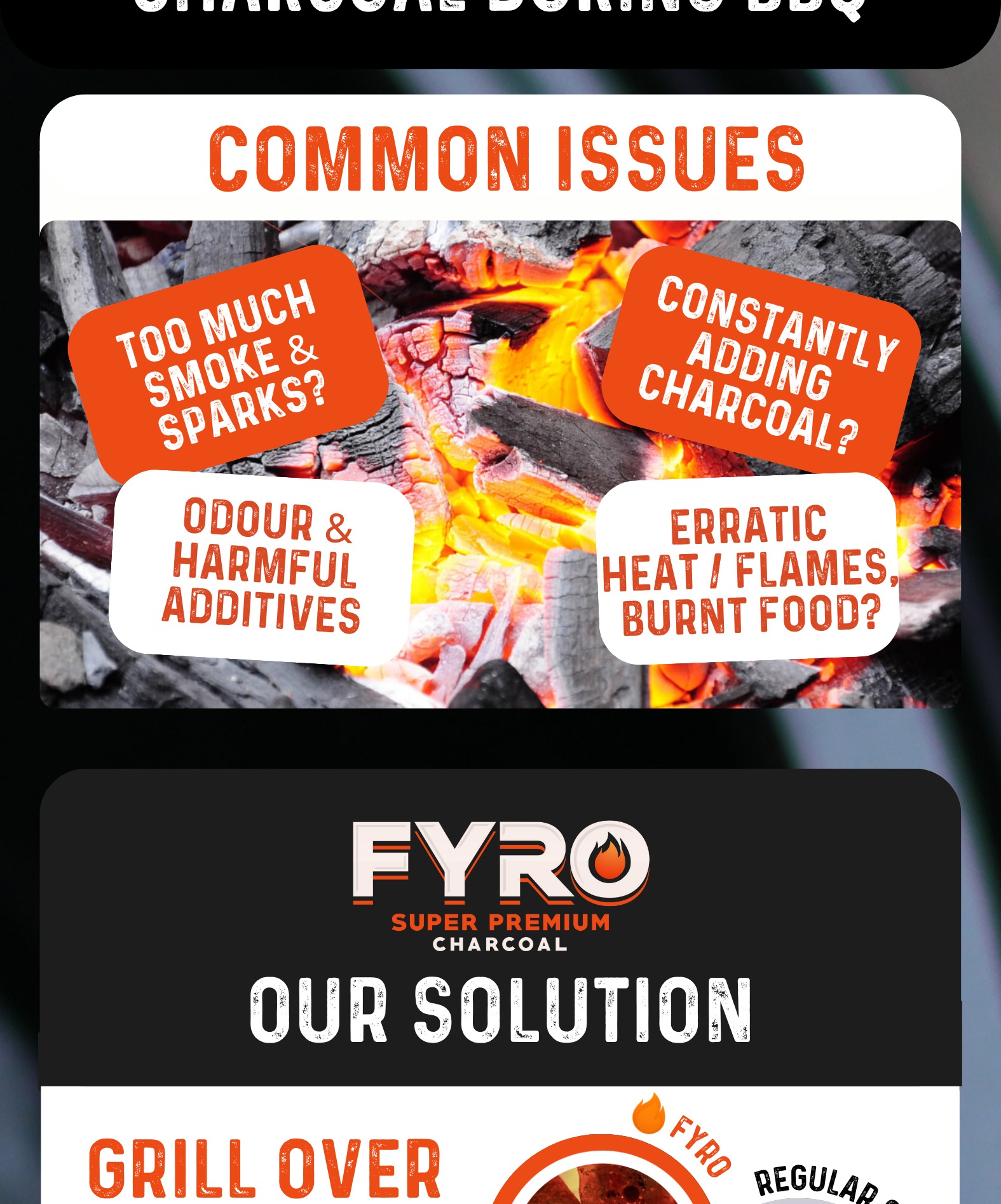 FYRO Binchotan-Style Fruit Wood BBQ Charcoal Logs (10kg)Smokeless when lighting, Long Lasting ...