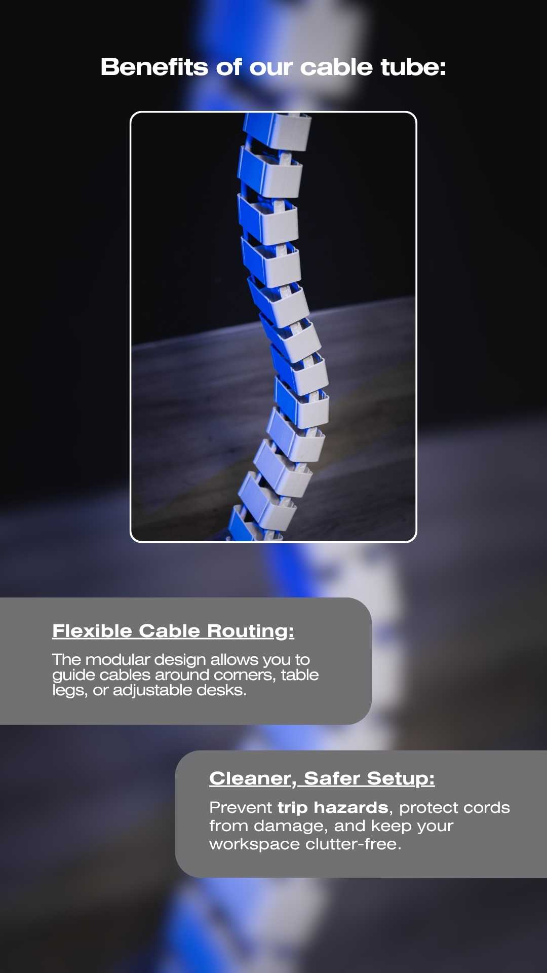 APOL Snake Cable Management Snake Cable - Wire Organizer for Effective ...
