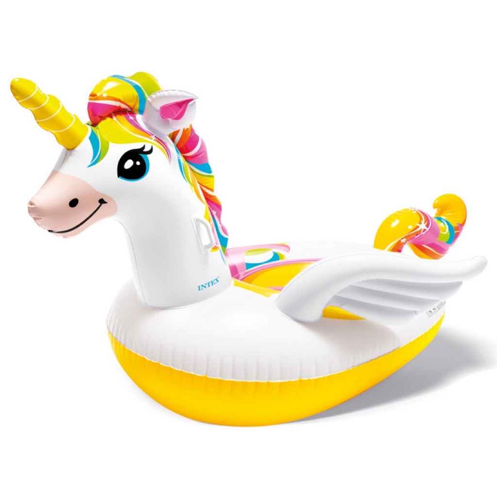 INTEX Unicorn Ride-On Inflatable Fun Swimming Pool Party Float kids toy ...