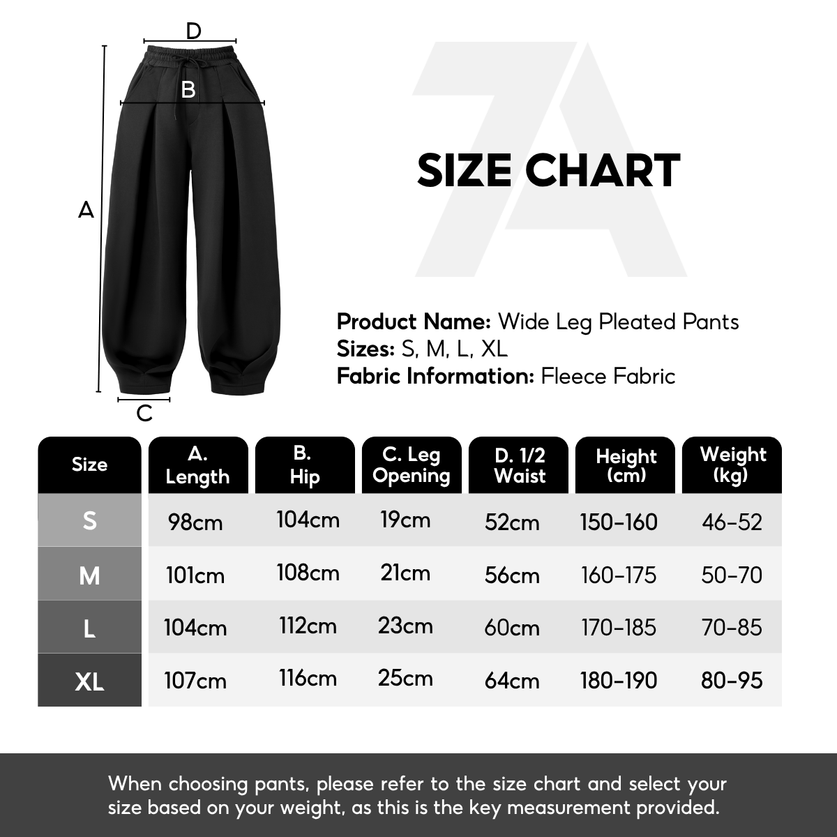 7allen Pleated Sweat Pants Core Fleece, Jogger Pants Men, Baggy ...
