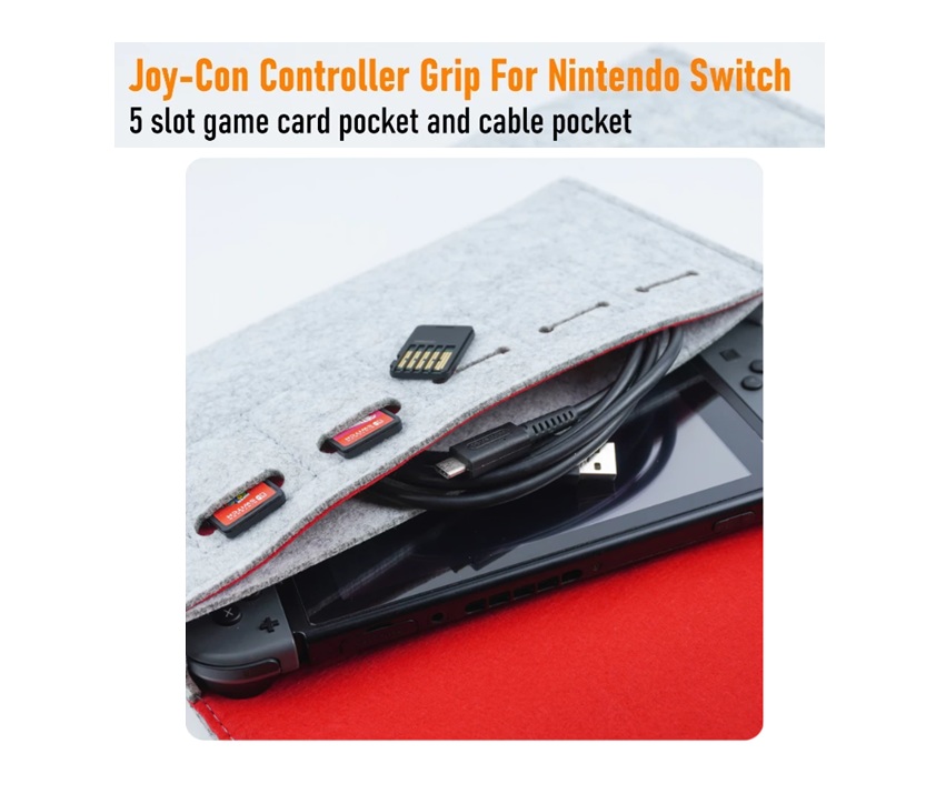Nintendo Switch NS Oled Lite Storage Bag Felt Wool Protection Gaming ...
