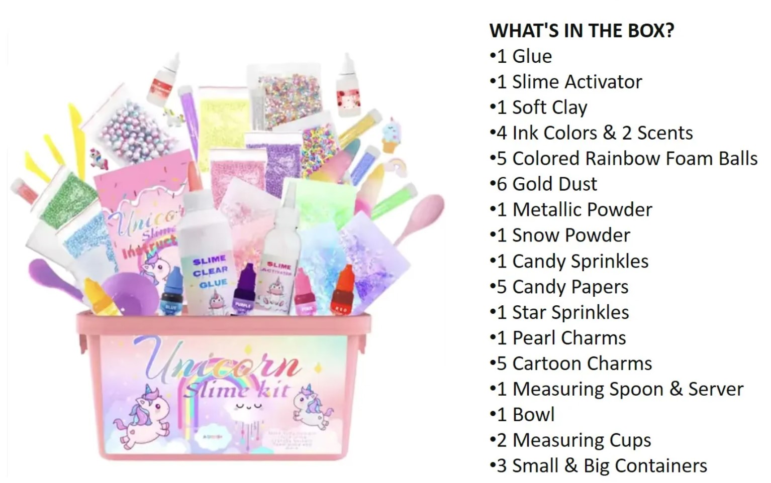 Slime Kit Slime DIY Making Kit For Girls Boys Ice Cream Slime Mermaid ...