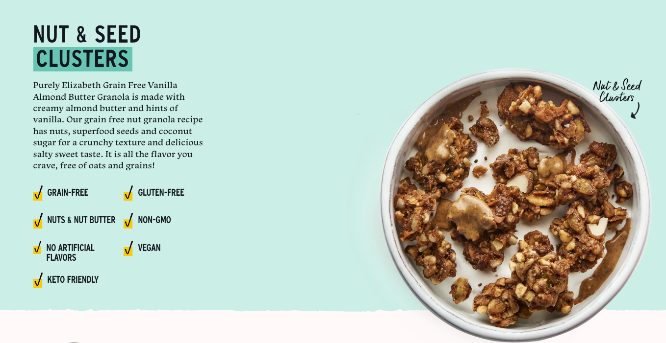 Purely Elizabeth Keto Granola Grain-Free 227g | Shopee Singapore