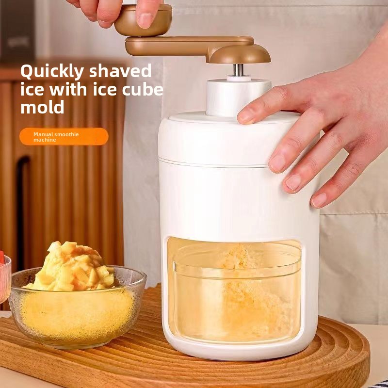 Manual ice cream maker, household small ice maker, hand-operated ice ...