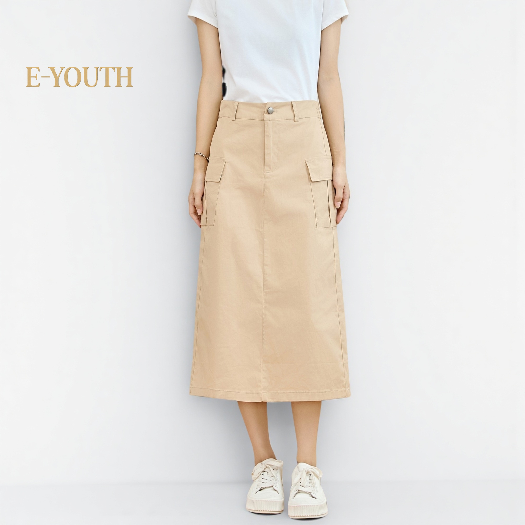 Eyouth 1958 women long skirts cargo skirts for woman | Shopee Singapore