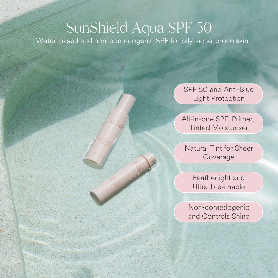 est.lab SunShield Aqua SPF 50***, 50ml | Shopee Singapore