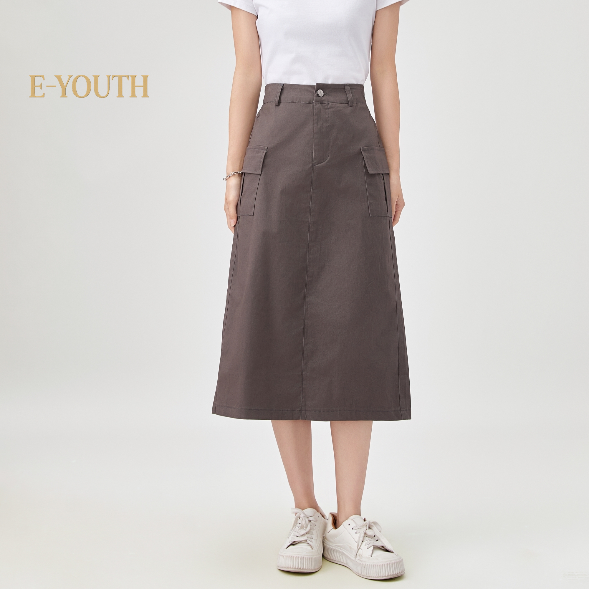 Eyouth 1958 women long skirts cargo skirts for woman | Shopee Singapore